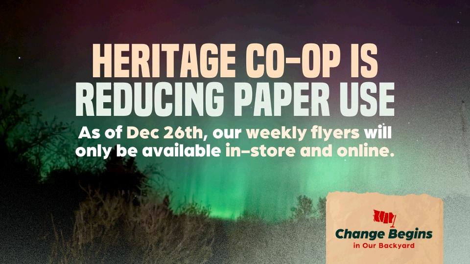 Reducing Paper Use | Heritage Co-op